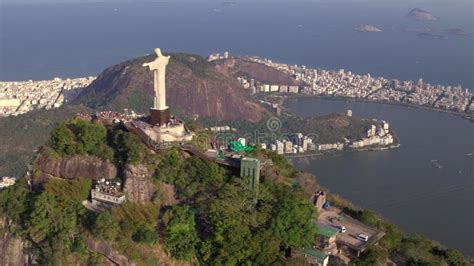 Aerial View Of The Christ The Redeemer Cristo Redentor And The