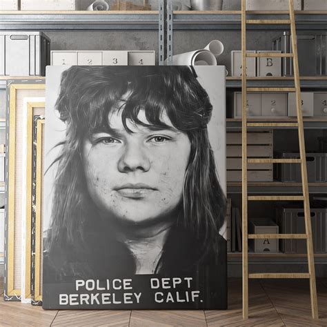 Janis Joplin Prison Mug Shot Canvas Wall Art Prints Big Canvas Art Prints