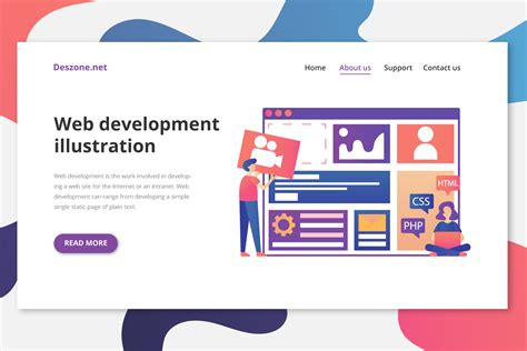 Web Development Vector Illustration