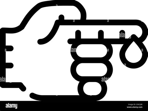Blood Analysis Line Icon Vector Blood Analysis Sign Isolated Contour