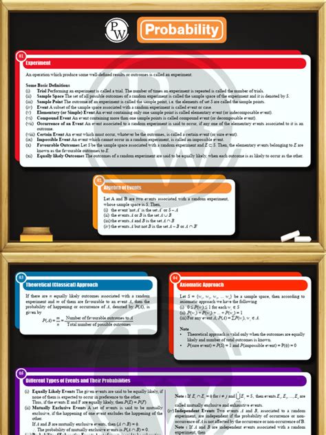 Probability Formula Booklet Pdf