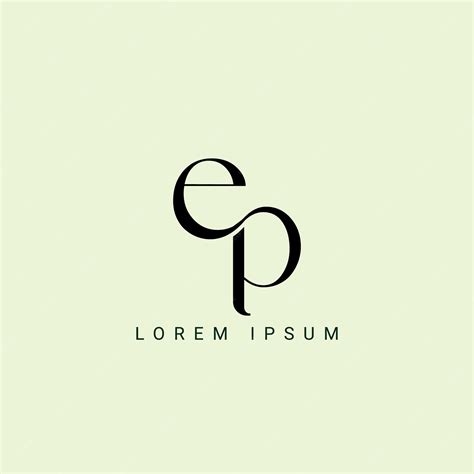 Premium Vector Ep Letter Logo Design Vector Template Alphabet Initial