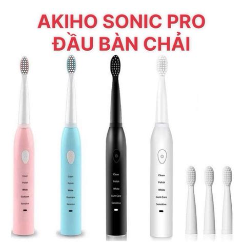 SÉt 4 ĐẦu Thay ThẾ Cho BÀn ChẢi ĐiỆn Akiho Sonic Pro Và Hachico Sonic