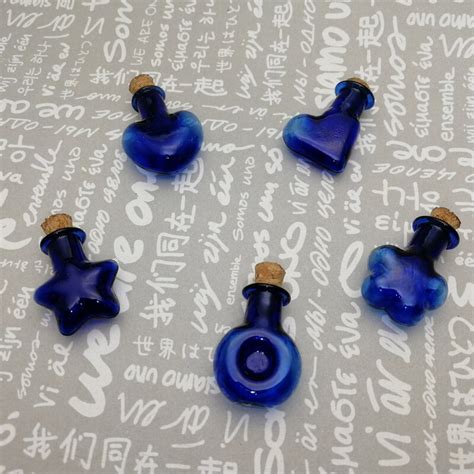 Tiny Glass Vials Etsy