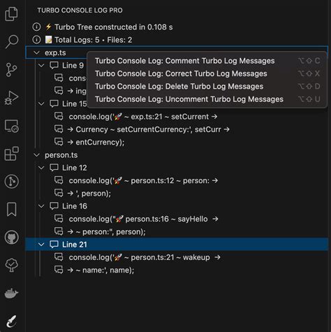 pro turbo console log