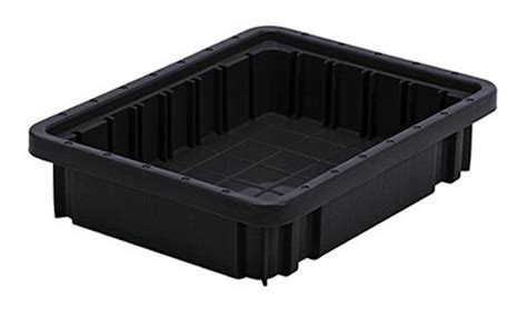 Esd Tote Boxes Conductive Black Fits Tote Box Carriers 108x 85x