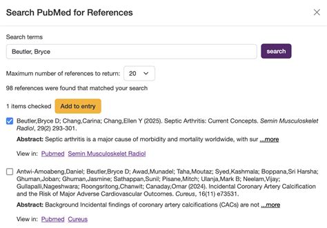 Pubmed Reference Labarchives