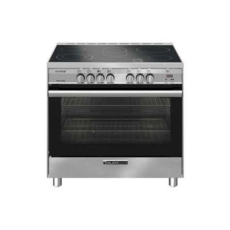 Glem Gas Electric Cooker 5 Burner Ceramic 60x90 Steel Sb9624vi Tamkeen For Home Appliances