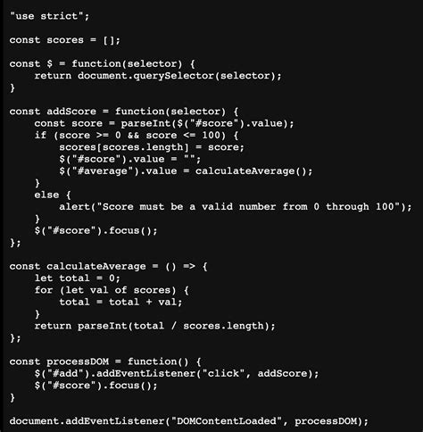 Solved Short 4 2 Use Arrow Functions With The Test