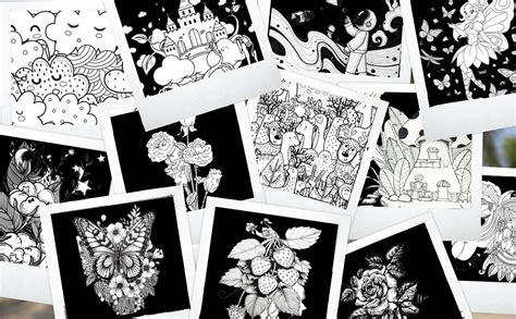 Mufekum 60 Sheets Scratch Paper Art Set Scratch Off Paper Black Coated Scratchboard