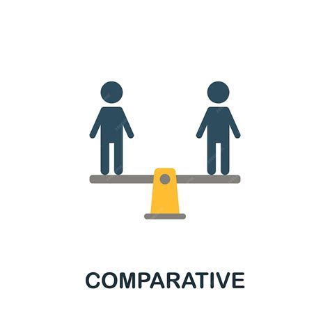 Premium Vector Comparative Icon Flat Sign Element From Data Analytics