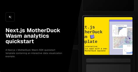 Nextjs Motherduck Wasm Analytics Quickstart