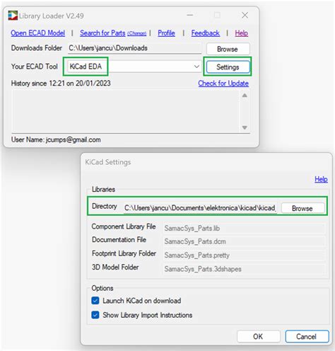 Use A LibraryLoader Footprint In KiCad Element Community