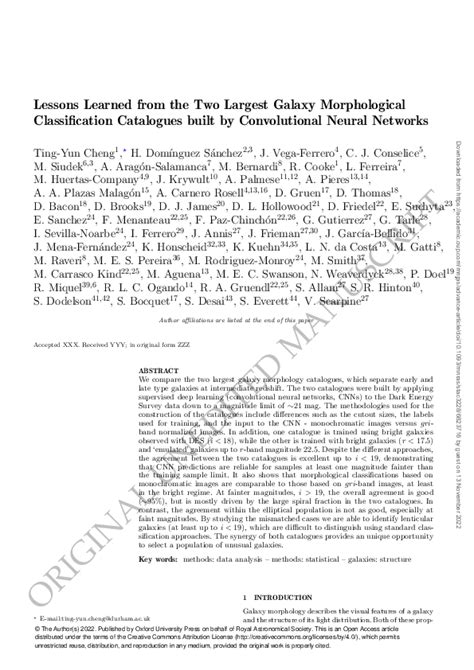 Pdf Lessons Learned From The Two Largest Galaxy Morphological