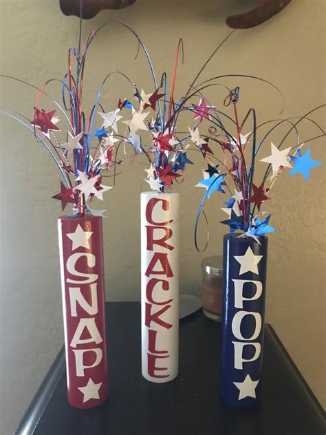 Snap Crackle Pop 4th Of July Wood Sparkler Candles Etsy 4 Of July