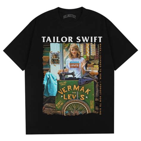 เสื้อยืด เสื้อยืด พิมพ์ลาย Lor Swift Vermak Levis Series พาโรดี้