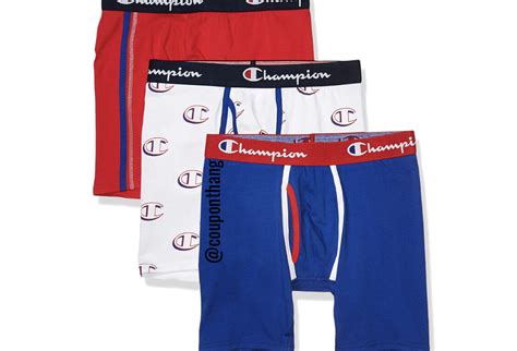 66 Off Champion Mens Boxer Briefs 3 Pack The Coupon Thang