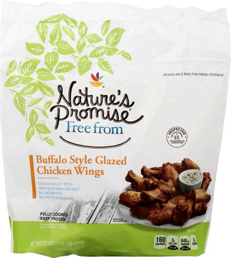 Natures Promise Chicken Wings Buffalo Style Glazed Natures Promise