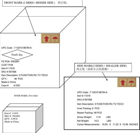 出口 Shipping Mark 纸箱唛头 样例word文档在线阅读与下载免费文档
