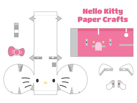 Hello Kitty Paper Crafts 10 Free Pdf Printables Printablee Hello