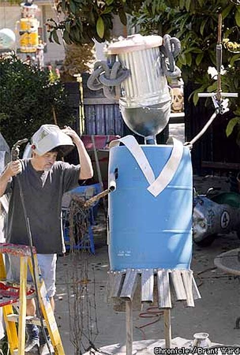 Theres Art On Our Lawn Patrick Amiot Takes Junk To New Heights And