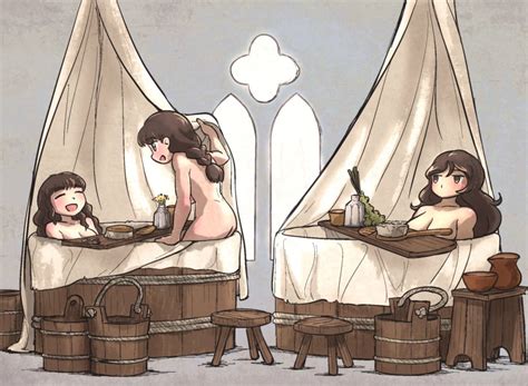 Rule 34 3girls Ass Bath Bath Brush Bathing Braid Braided Ponytail