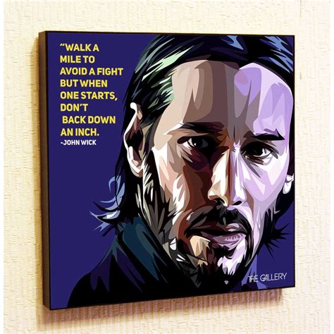 John Wick Keanu Reeves Framed Poster Pop Art For Decor With