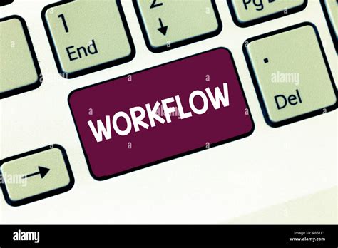 Writing Note Showing Workflow Business Photo Showcasing Sequence Of