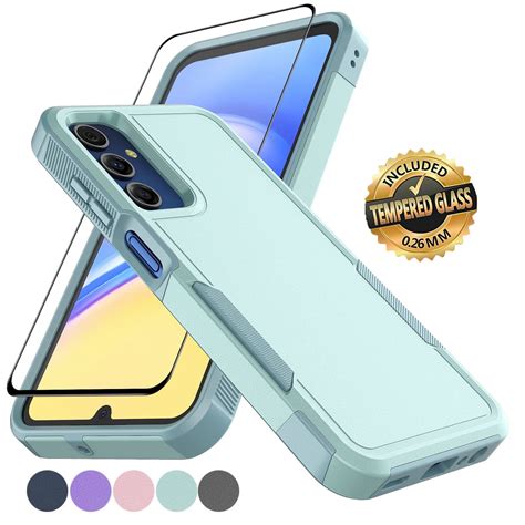 Samsung Galaxy A15 5g Case With Tempered Glass Screen Protector Tekcoo