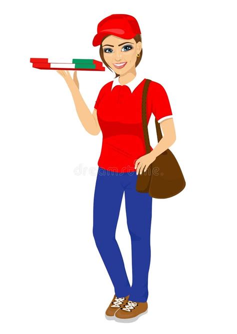 Girl Pizza Box Stock Illustrations 533 Girl Pizza Box Stock