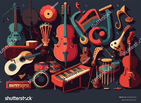 Music Background Vector Illustration Classical Music Stock Vector