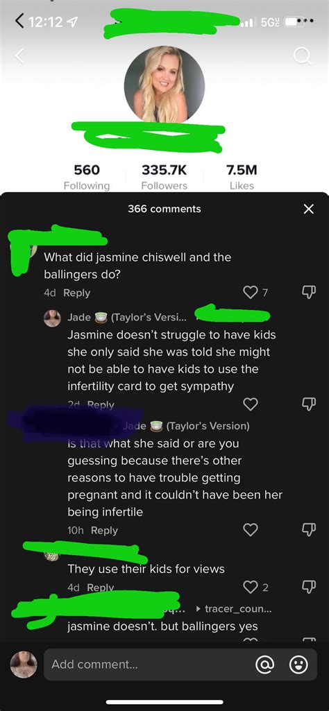 Can Someone Direct Me To The Tiktok Or Post About Jasmine Lying About Her Infertility Issues