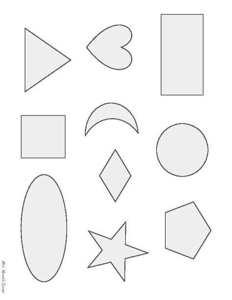 Shape Matching By Mrs Nowaks Corner Tpt