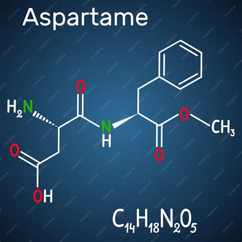 Premium Vector Aspartame Apm Molecule Sugar Substitute And E951