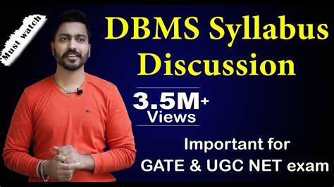 Lec 1 Dbms Syllabus For Gate Ugcnet Nielit Dsssb Etc Full Dbms