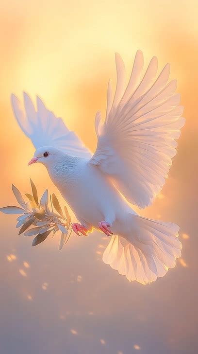 Free Dove In Flight Image Dove Sunrise Peace Download At Stockcake