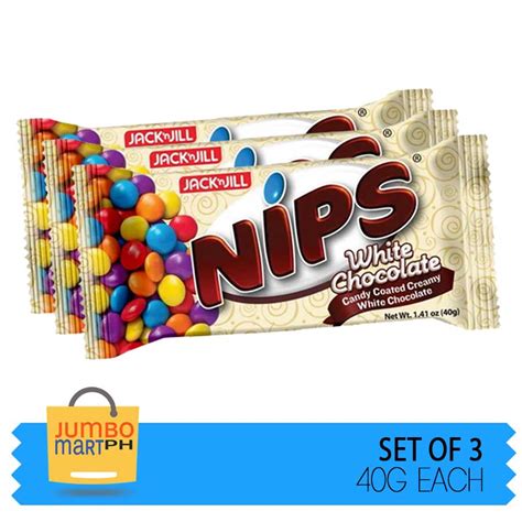 Jack N Jill Nips White Chocolate Candy 40g Pack Of 3 Lazada Ph