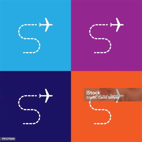 Flight Trajectory Icon Element Of Travel Icon For Mobile Concept And
