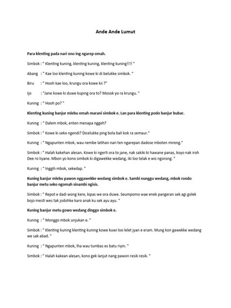 Ande Ande Lumut Pdf