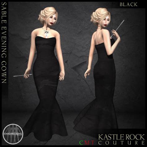 Second Life Marketplace Kr Sable Gown Black
