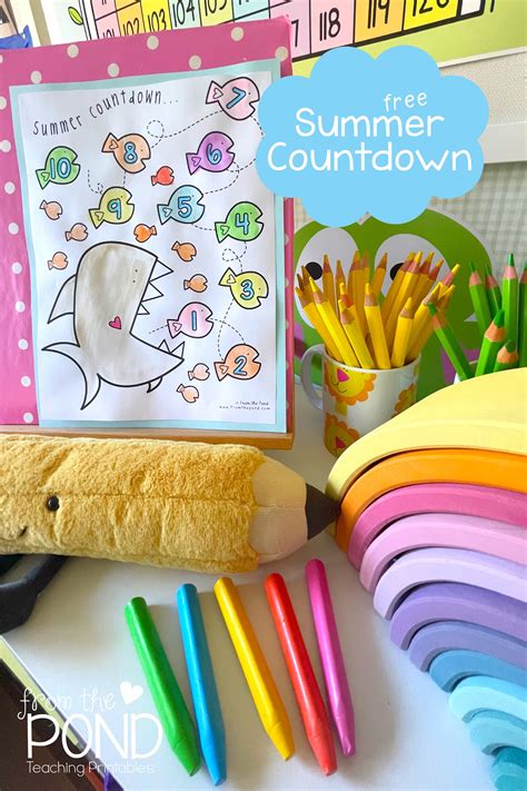 Summer Countdown Coloring Pages From The Pond