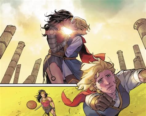 Wonder Woman Kisses Superman S Babe In Latest DC Comics Series Attitude