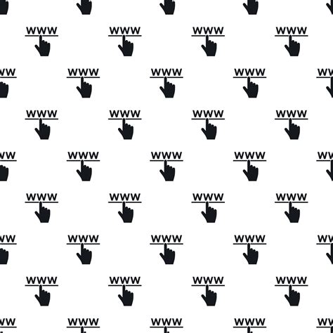 Hand Cursor And Website Pattern Simple Style Vector Art At Vecteezy