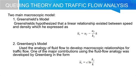 Fundamentals Of Traffic Flow And Queuing Theory Pdf