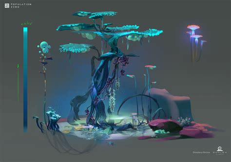Pantropy Concept Art By Tyson Roberts On Artstation Alien Plants