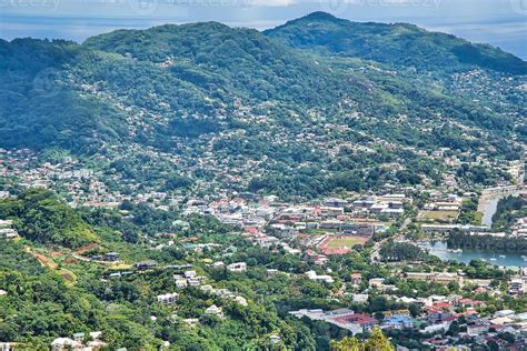 Copolia Trail View Of The Capital City Of Town Victoria On Mahe