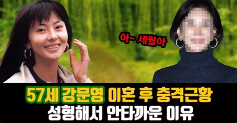 강문영 충격적인 모습에 모두가 놀란 이유 성형해서 안타까운 이유에 대해 알아보세요