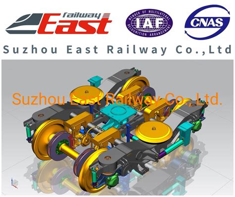 Railway Trailer Bogie For Passenger Car Emu Lrt Metro Urban Car Motor