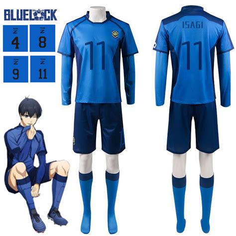 Blue Lock Anime Cosplay Costume Wig Isagi Bachira Chigiri Nagi Rin Sae
