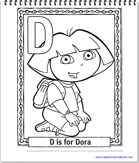 Doras Alphabet Coloring Pages Free Coloring Book Pdf Coloring Book